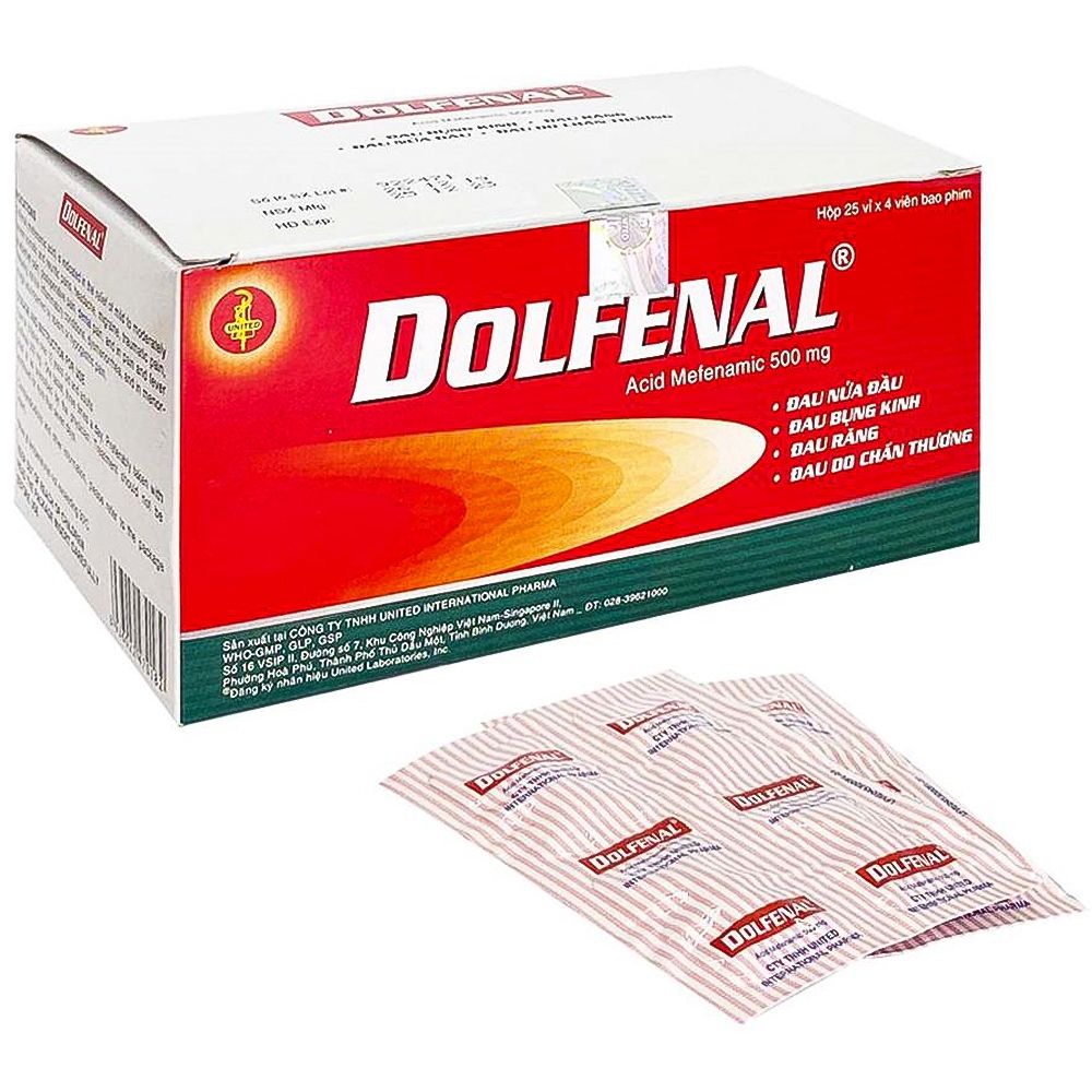 Dolfenal Acid Mefenamic 500mg United (h/100v)