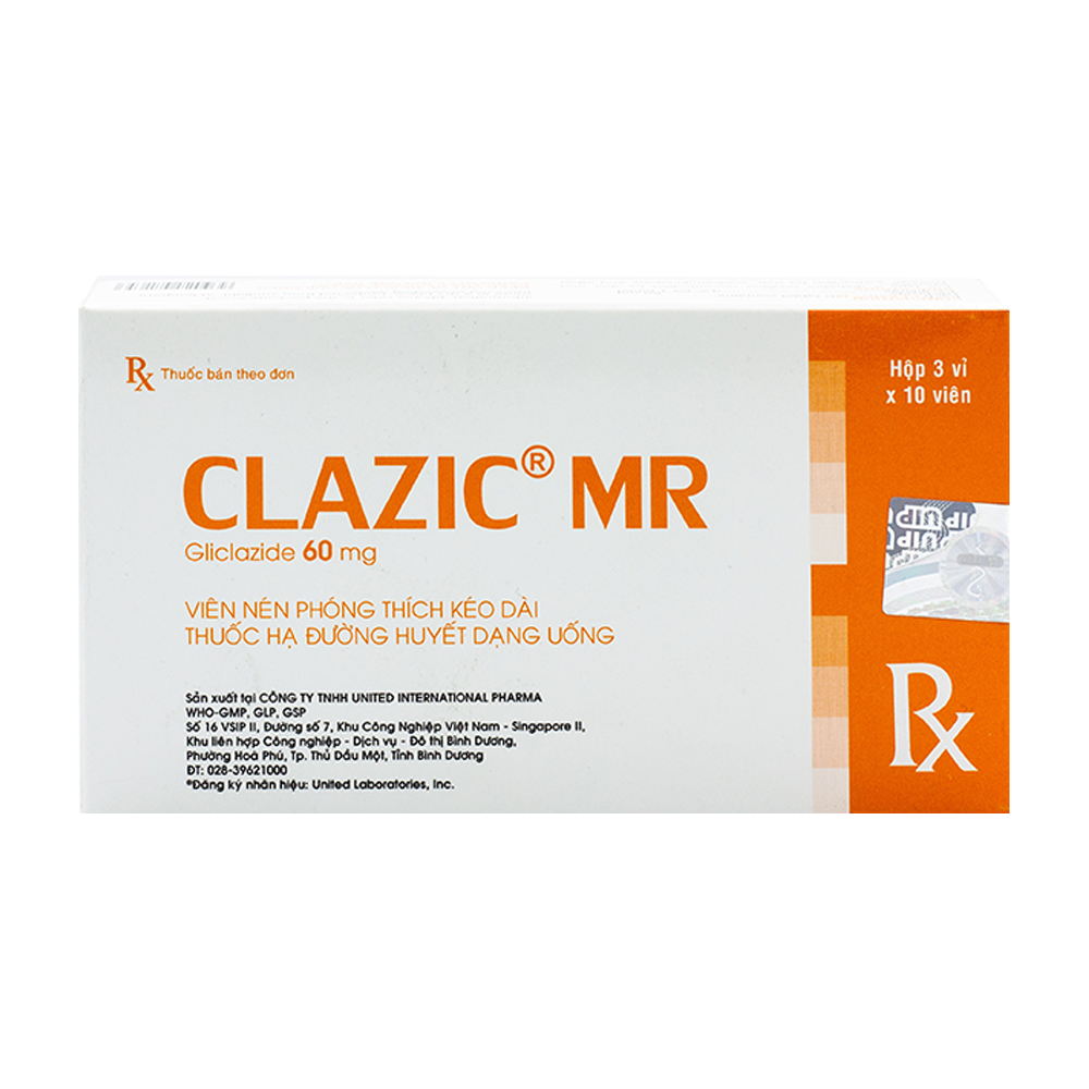 Clazic Mr Gliclazide 60mg United (h/30v)