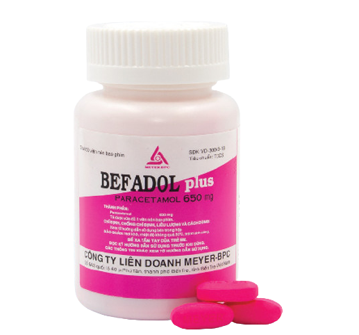 Befadol Plus Paracetamol 650mg Meyer-bpc (c/100v Nén)