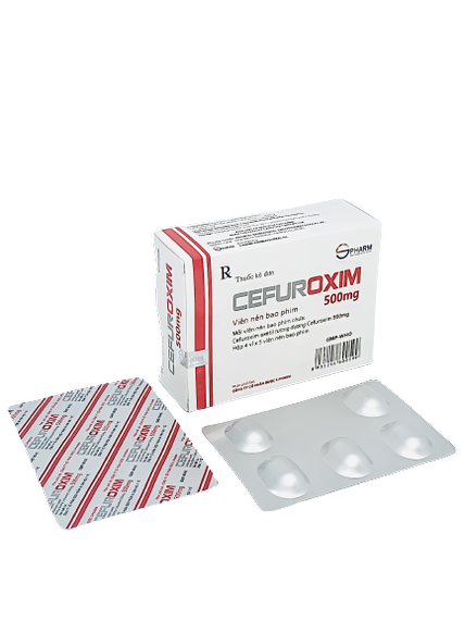 Cefuroxim 500mg S.pharm (hộp/20 Viên Nén)