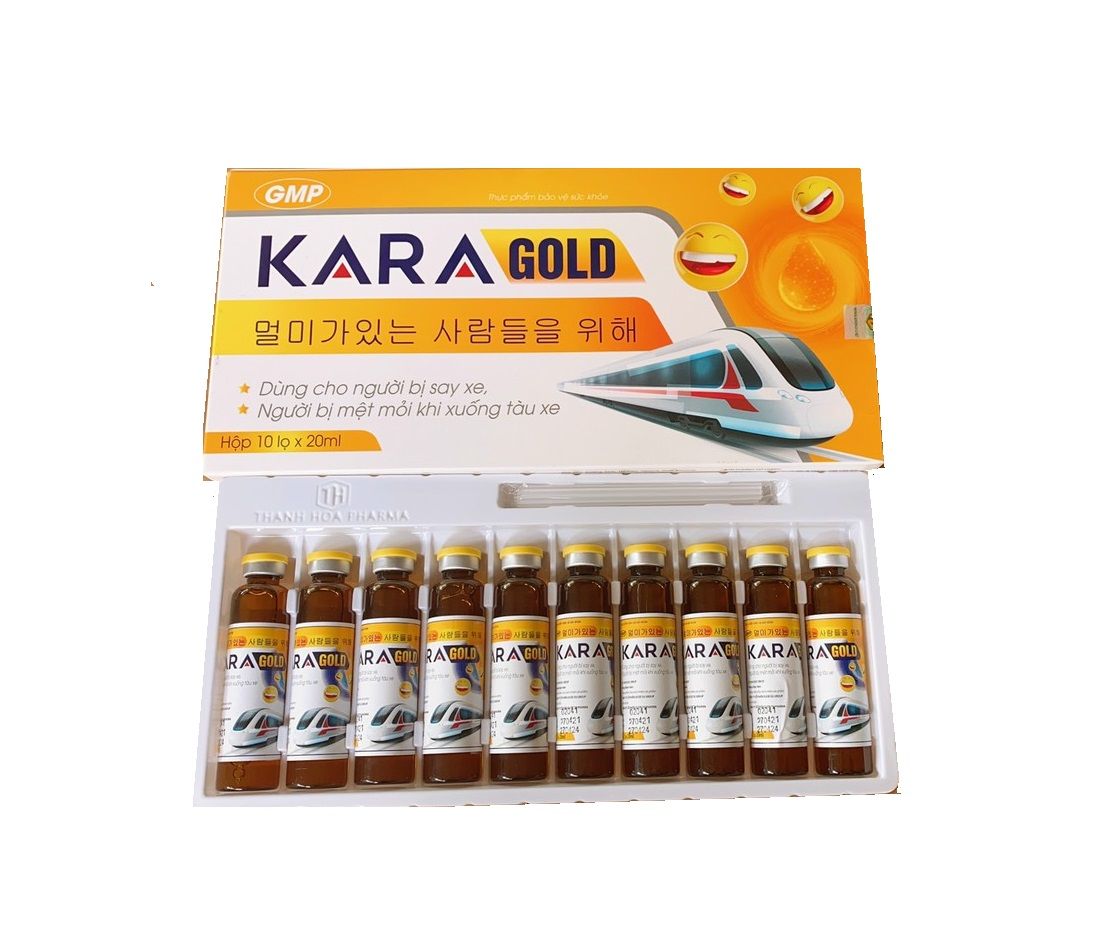 Nước Uống Giảm Mệt Mỏi, Chống Say Tàu Xe Kara Gold Th Pharma (h/10c/20ml)
