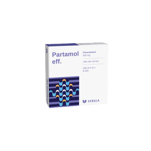Partamol Eff. Paracetamol 500mg Stella (h/16 Viên Sủi)