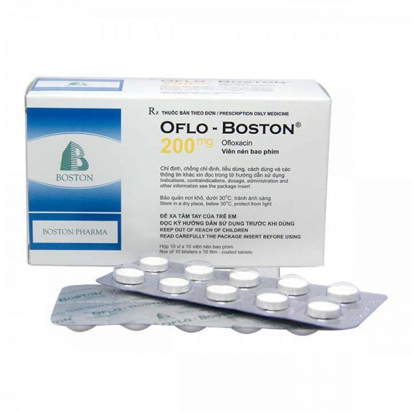 Oflo-boston Ofloxacin 200mg Boston (h/100v Nén)