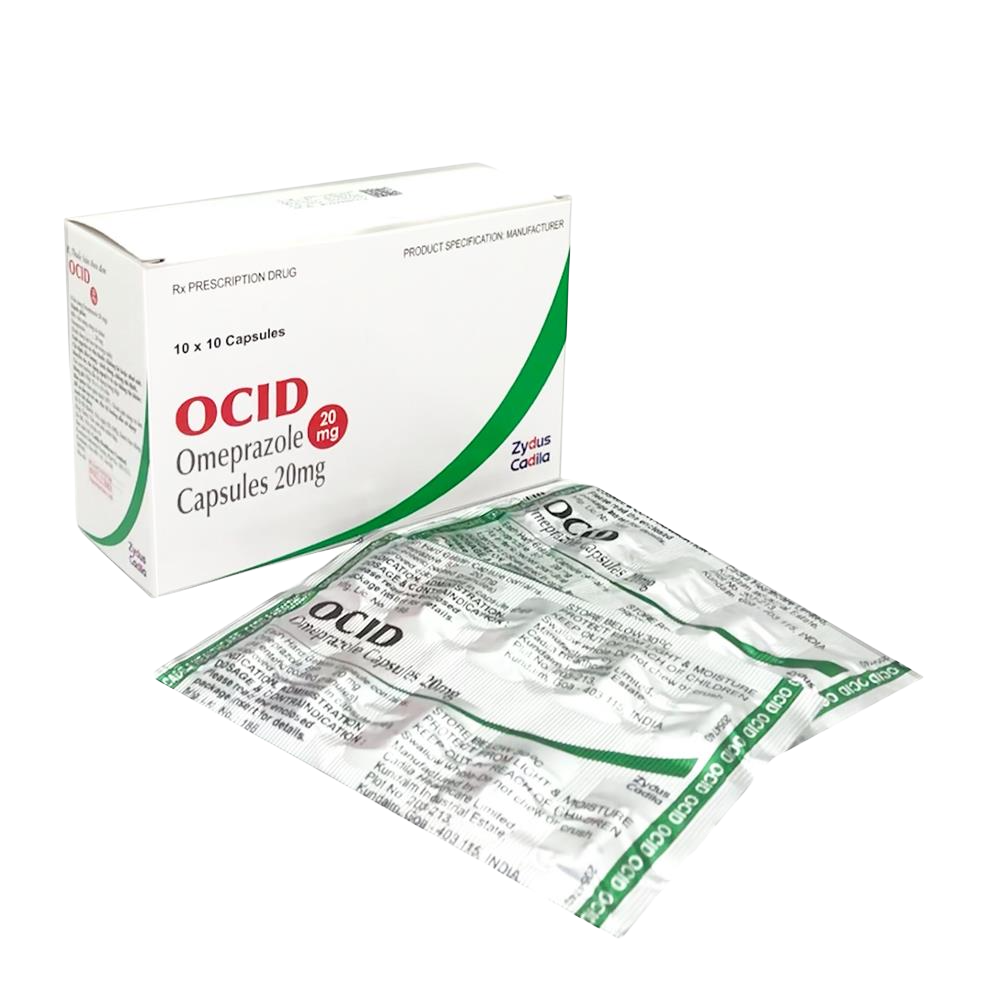 Ocid Omeprazol 20mg Cadila (h/100v Nang)