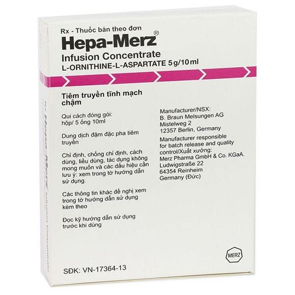 Hepa-merz Inj.5g/10mg Merz Pharma (h/5o/10ml)
