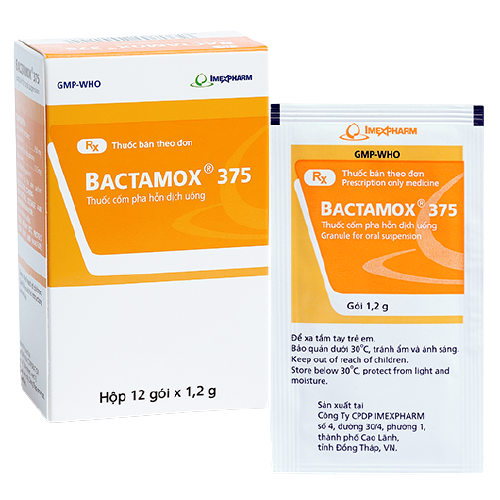 Bactamox 375mg Imexpharm (h/12g/1.2gr)