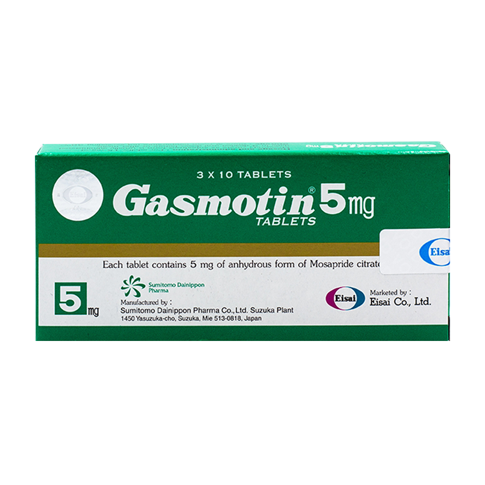 Gasmotin 5mg Sumitomo Eisai (h/30v)