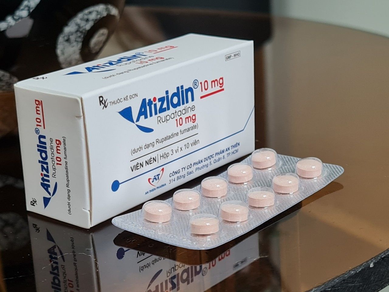 Atizidin Rupatadin 10mg An Thiên (h/30v)