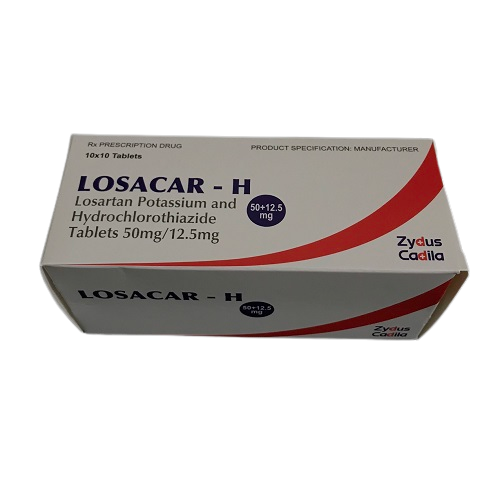 Losacar - H 50mg/12.5mg Cadila Healthcare Ltd (h/100v)