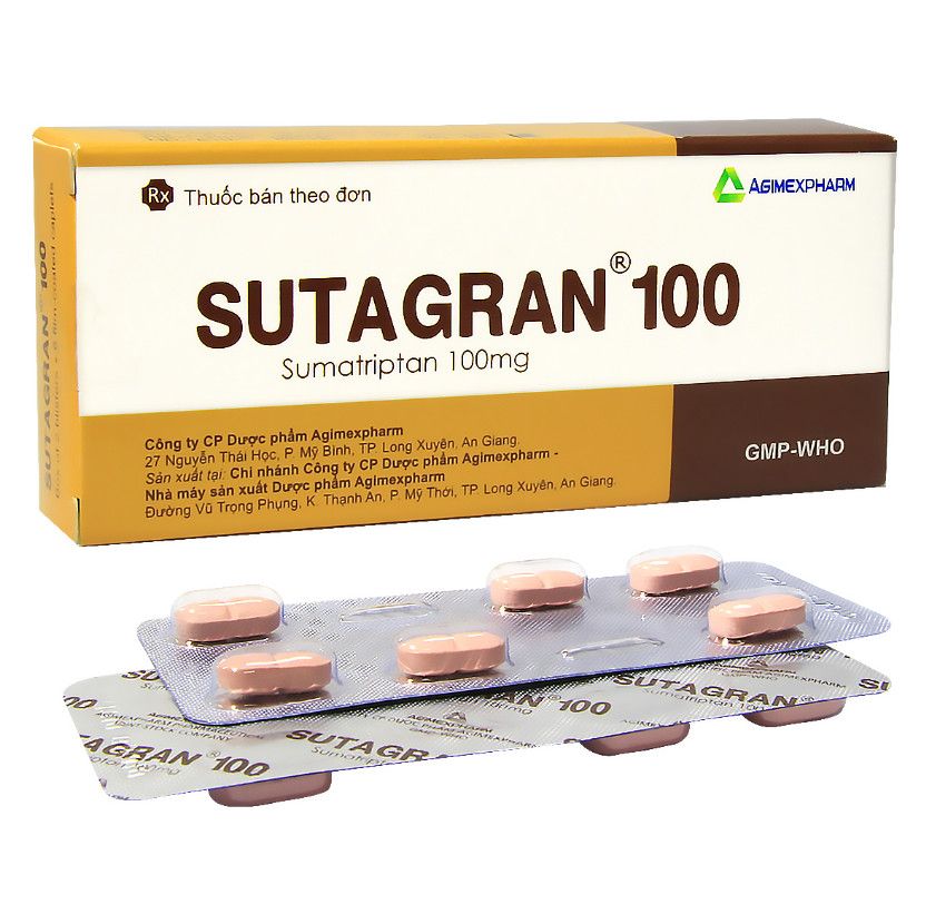 Sutagran Sumatriptan 100mg Agimexpharm (h/12v)