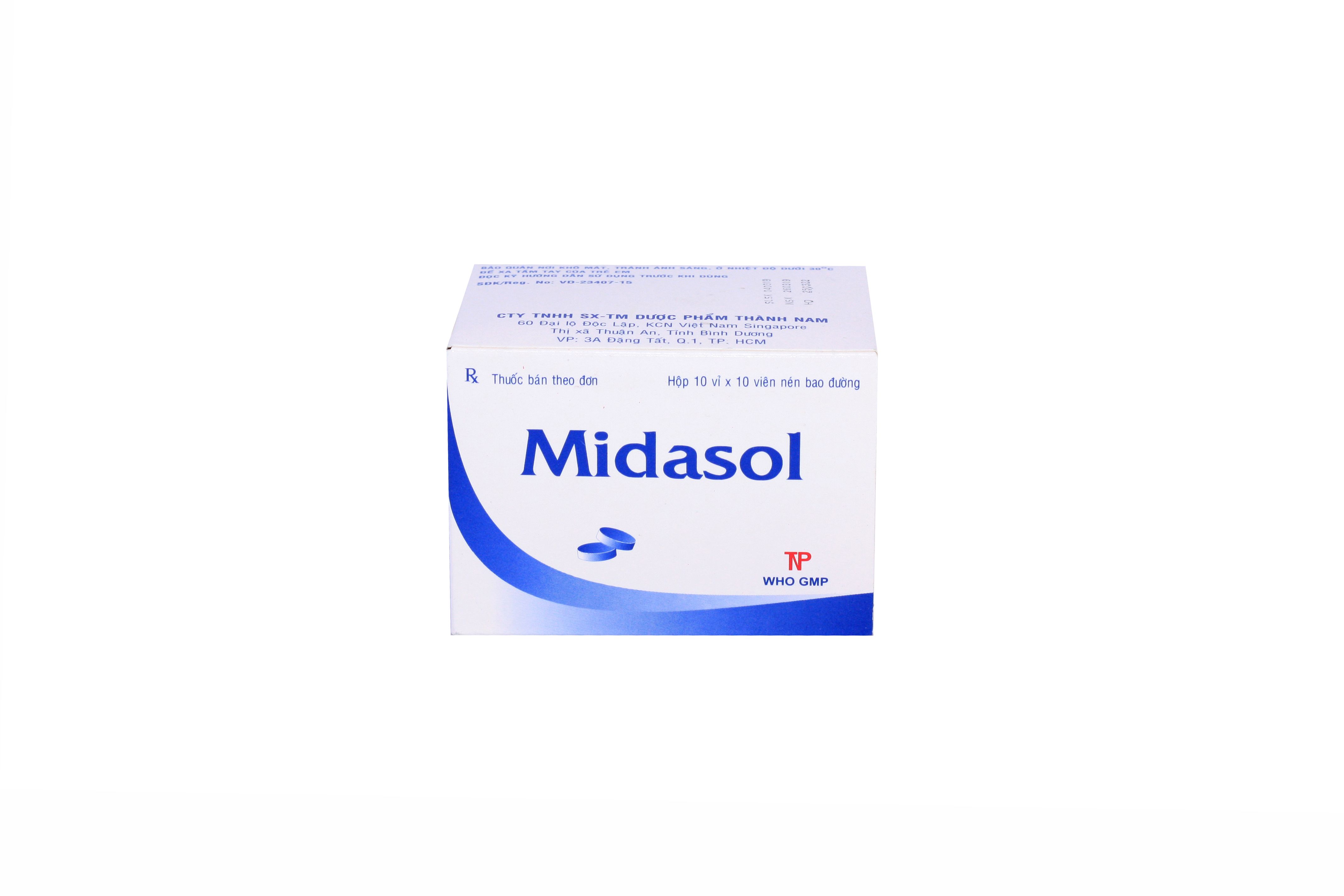 Midasol Methylenne Blue Thành Nam (h/100v)
