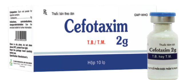 Cefotaxim 2g Tv.pharm (h/10lọ)