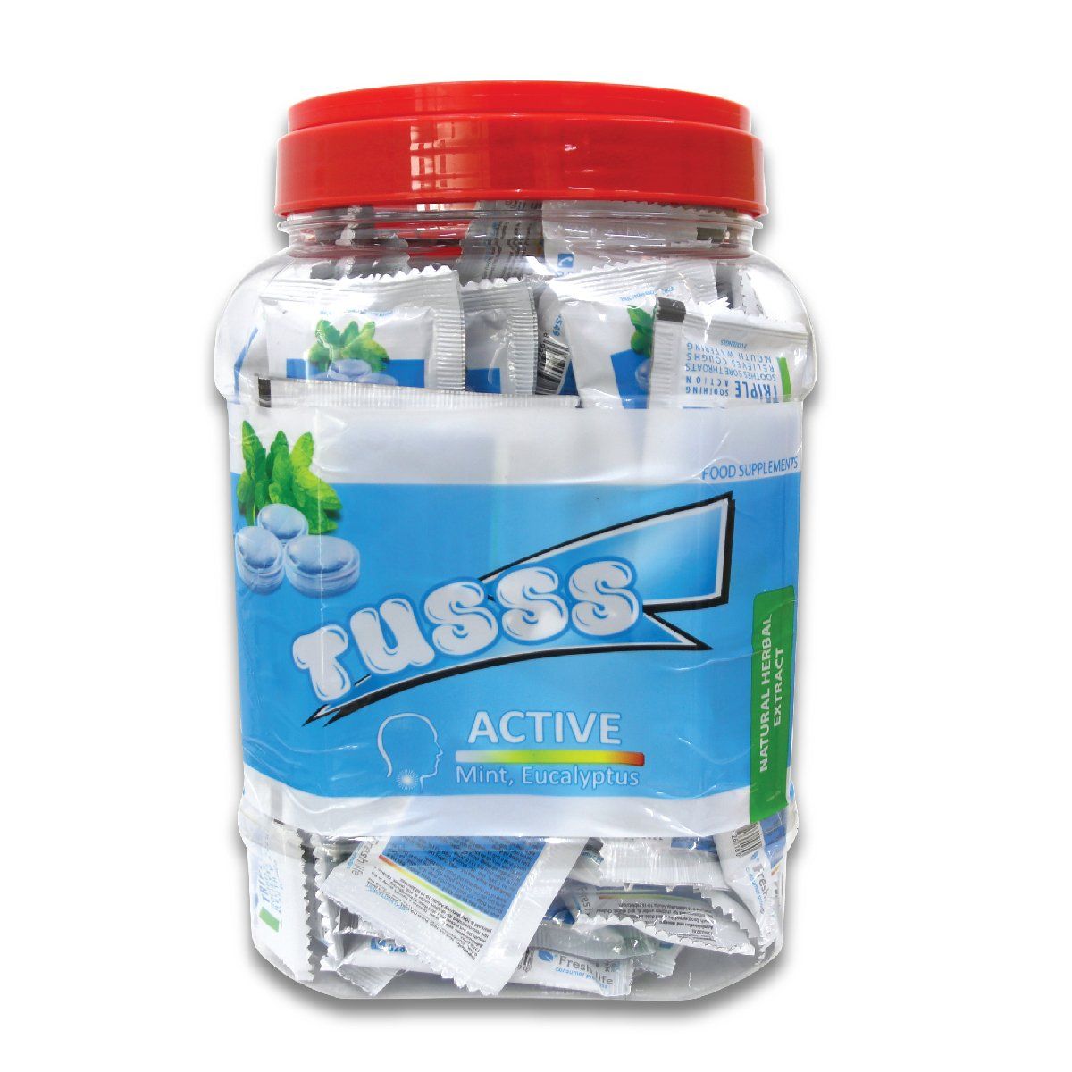 Kẹo Ngậm Dịu Cơn Ho Tusss Active Xanh Fresh Life (hũ/200v)