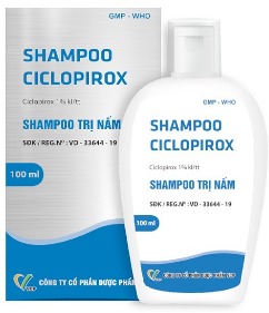 Dầu Gội Trị Nấm Da Đầu Shampoo Ciclopirox 1% Vcp (c/100ml)