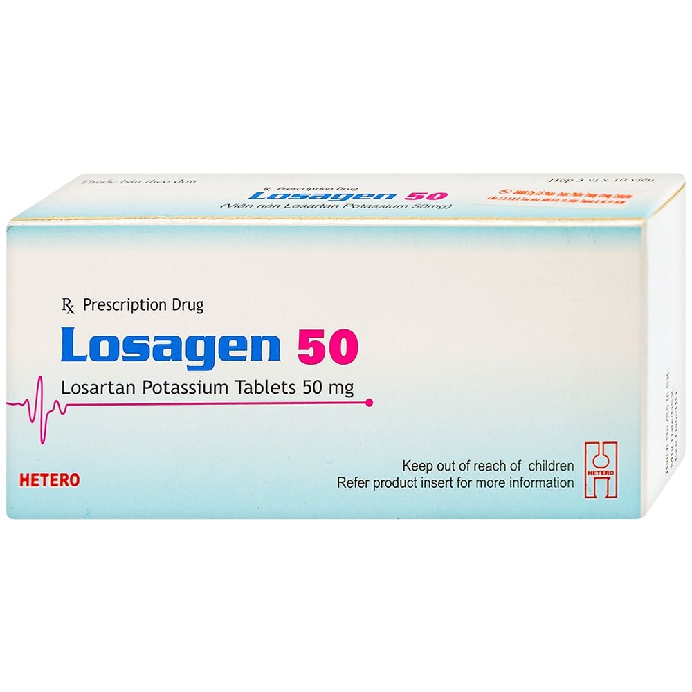 Losagen Losartan 50mg Hetero (h/30v)