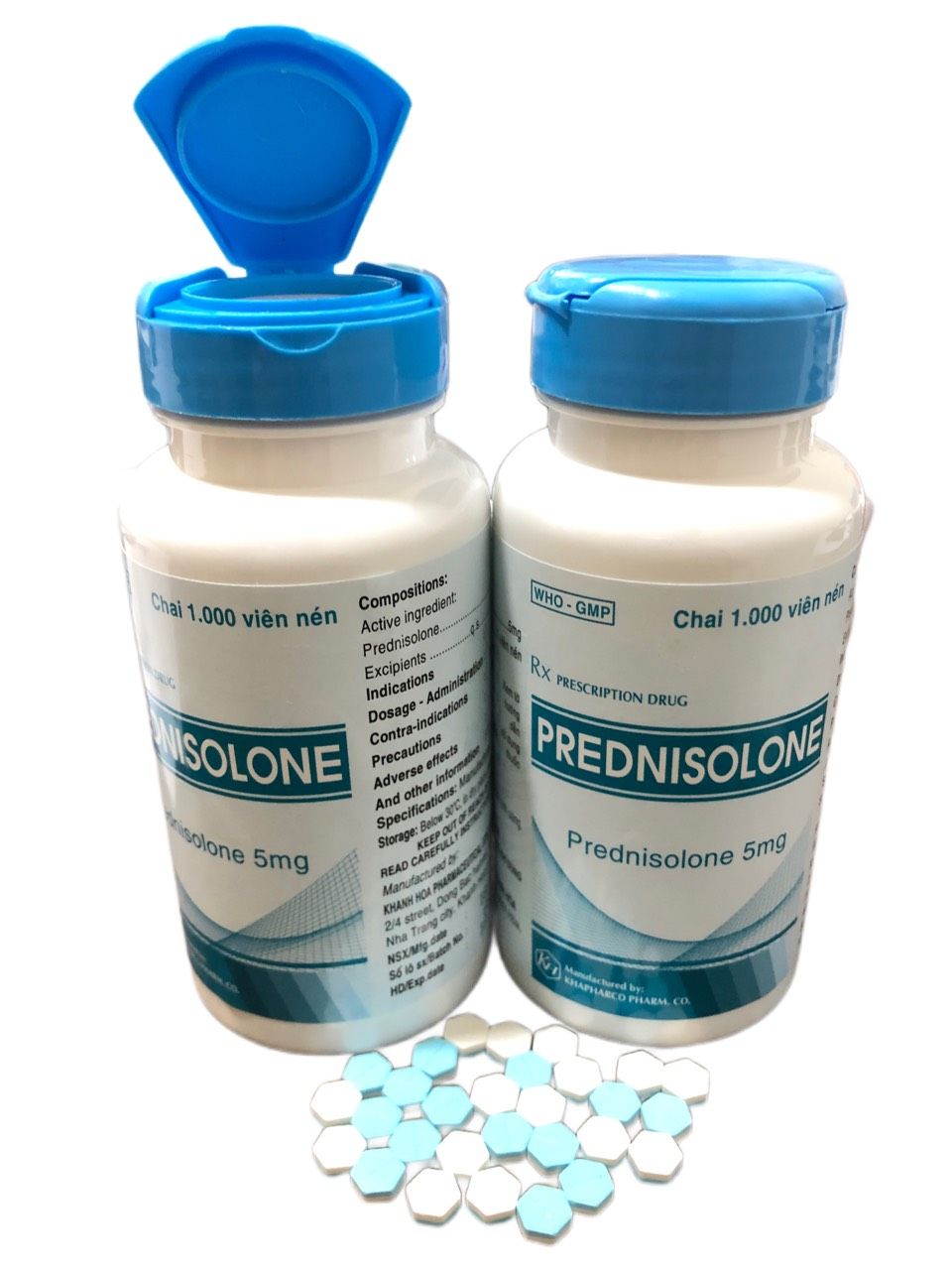 Prednisolone 5mg Ngọt Khapharco (c/1000v)