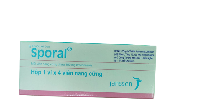 Sporal Itraconazol 100mg Janssen (h/4v)