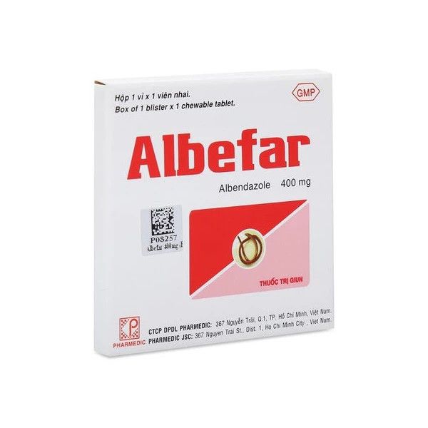 Albefar Albendazol 400mg Pharmedic (h/1v)