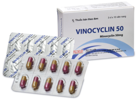 Vinocyclin Minocyclin 50mg Medisun (h/30v)