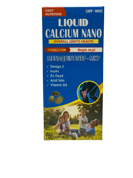 Liquid Calcium Nano Mk7 Mediphar (h/100v)
