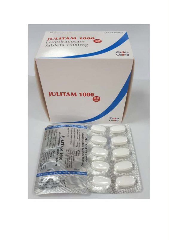 Julitam Levetiracetam 1000mg Zydus Cadila (h/100v)