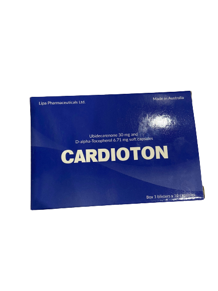 Cardioton Ubidecarenone 30mg Lipa Pharmaceuticals (h/30v)