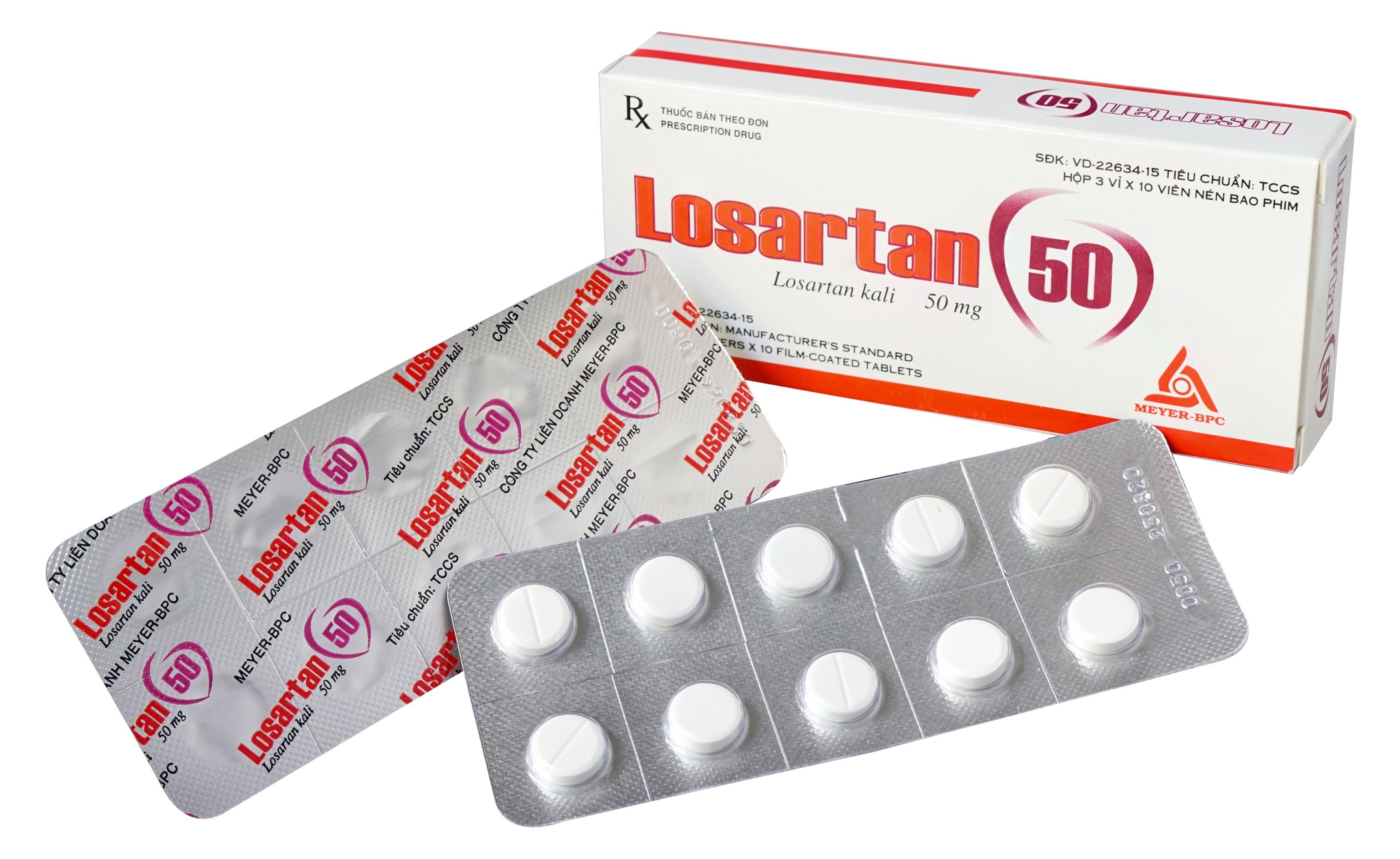 Losartan 50mg Meyer Bpc (h/30v)