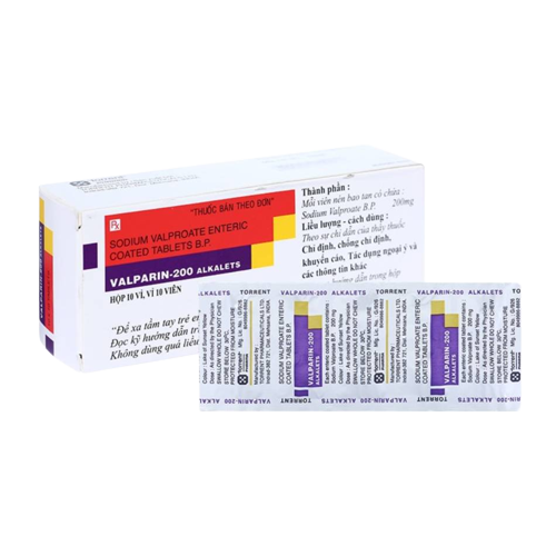 Valparin Natri Valproate 200mg Torrent (h/100v)