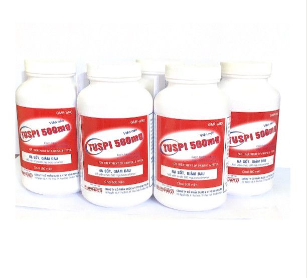 Tuspi Paracetamol 500mg Phapharco (c/500v)