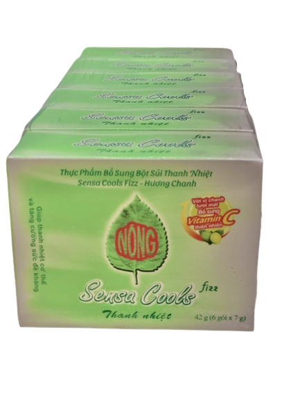 Bột Sủi Thanh Nhiệt Sensa Cools Pt Sari (lốc/6h/6g)