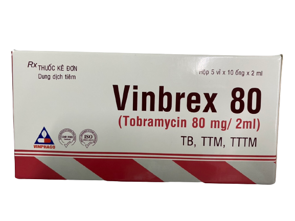 Vinbrex Tobramycin 80mg/2ml Vinphaco (h/50o/2ml)