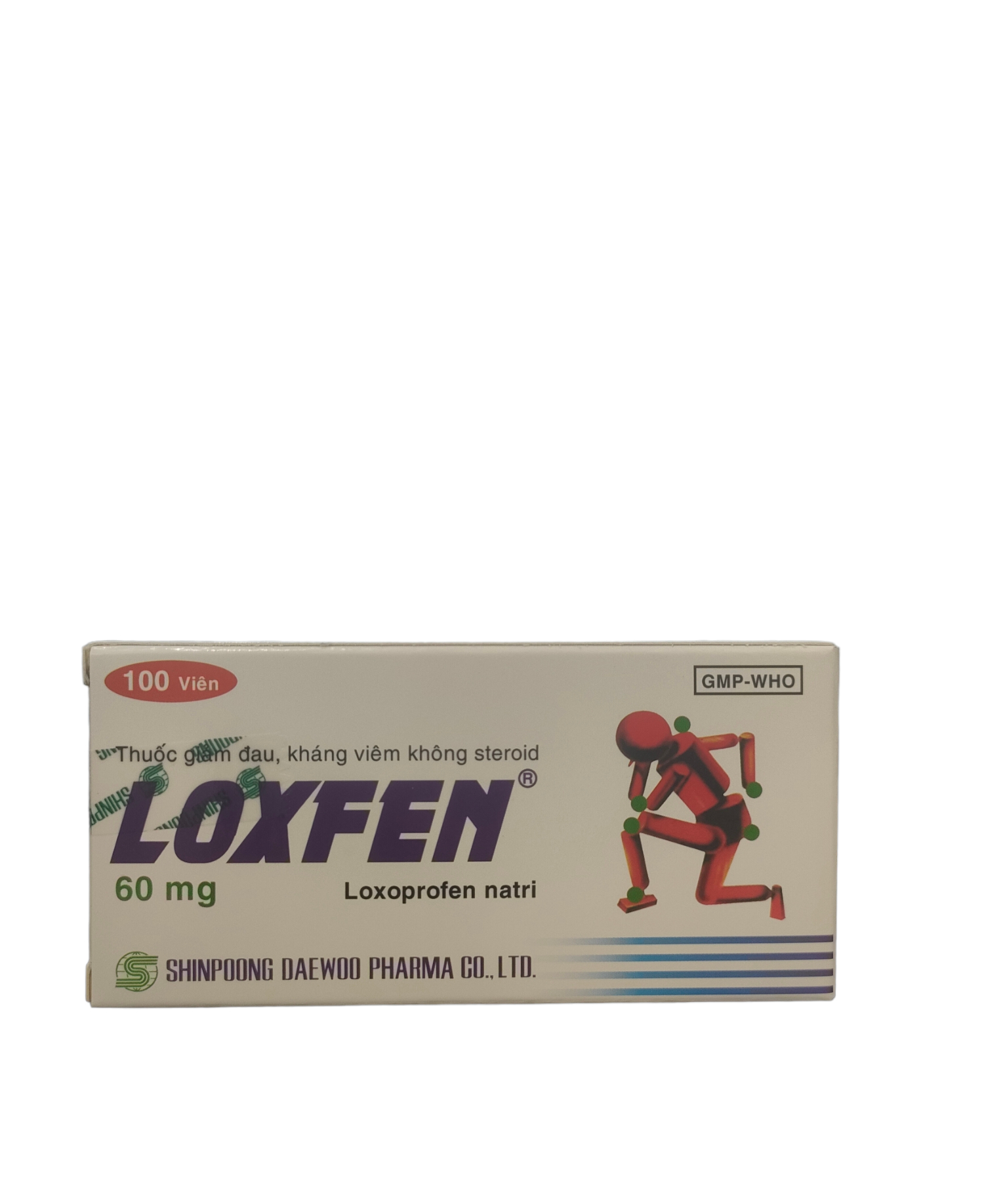 Loxfen Loxoprofen 60mg Shinpoong Daewwo (h/100v)