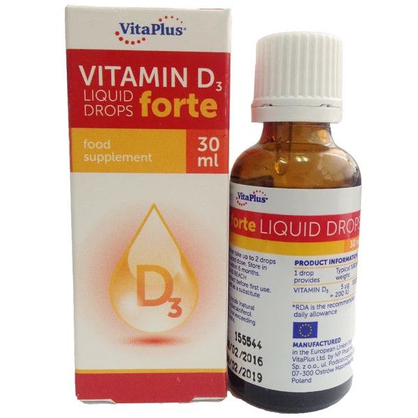 Chống Còi Xương Vitamin D3 Fort Vitaplus (c/30ml)