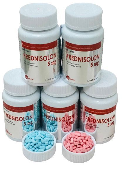 Prednisolon 5mg Armephaco (c/500v) (màu Ngẫu Nhiên)