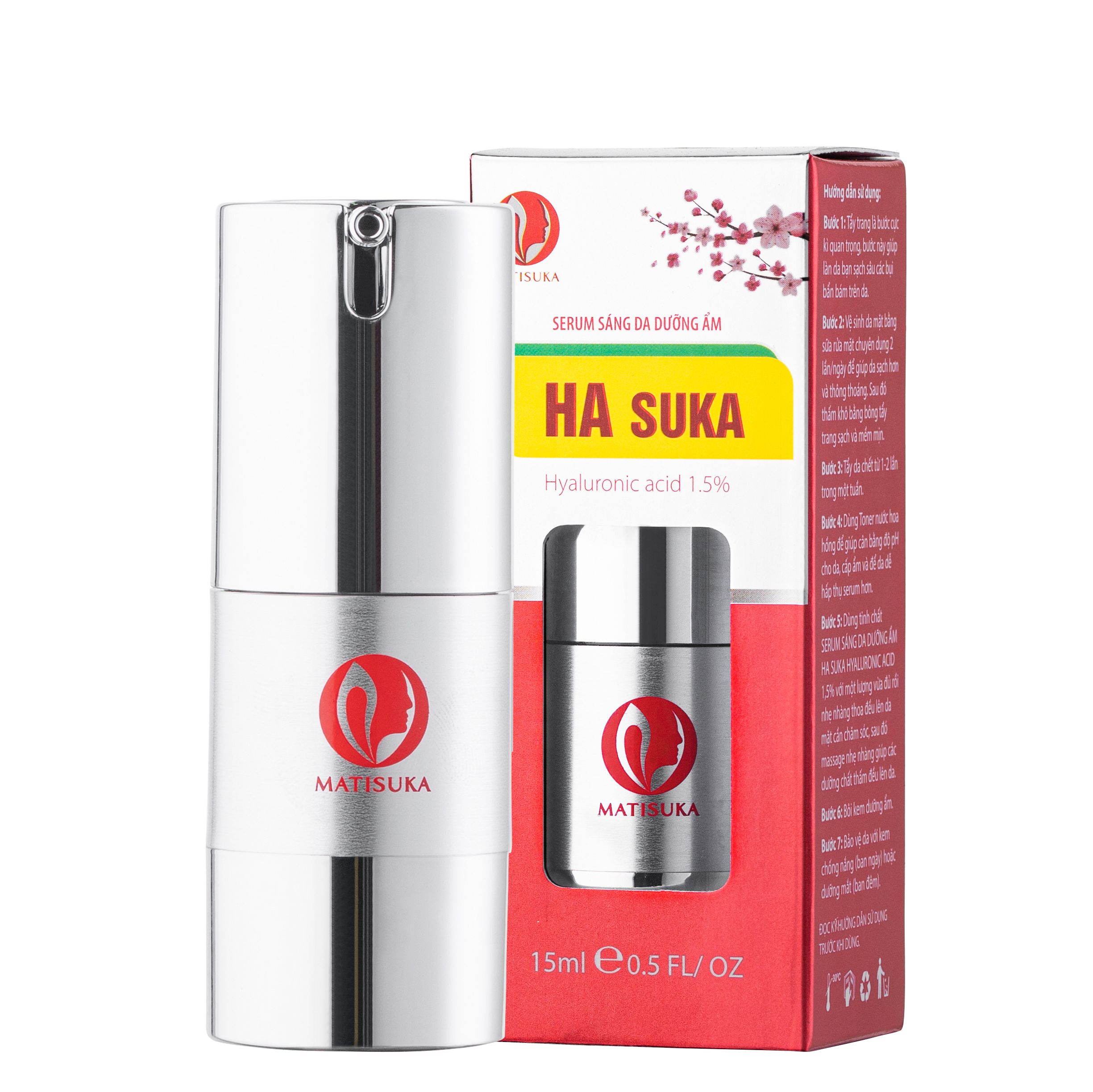 Serum Sáng Da Dưỡng Ẩm Ha Suka Hyaluronic Acid 1.5% Matisuka (c/15ml)
