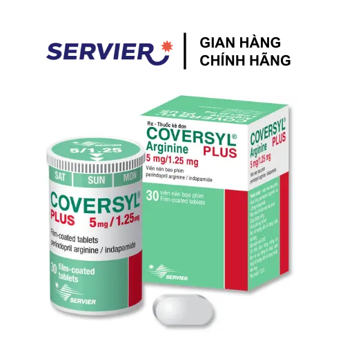 Coversyl Plus 5mg/1,25mg Servier (l/30v)