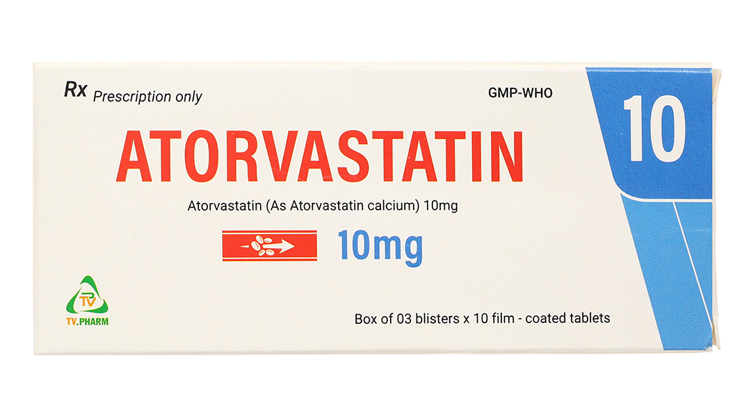 Atorvastatin 10mg Tv.pharm (h/30v)