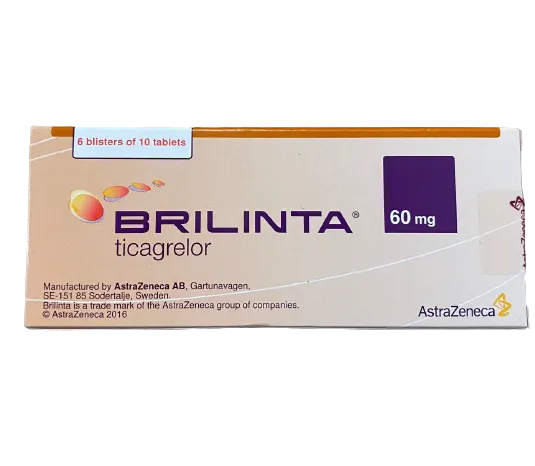 Brilinta Ticagrelor 60mg Astrazeneca (h/60v)