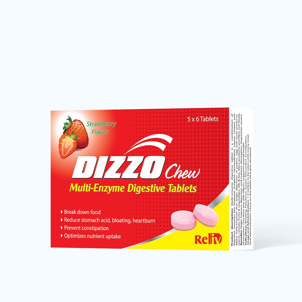 Hỗ Trợ Tiêu Hóa Dizzo Chew Reliv (h/30v)