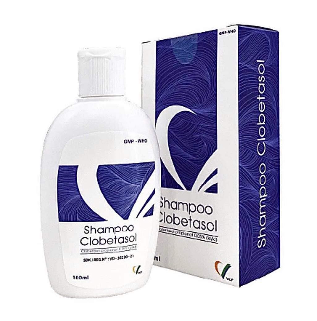 Dầu Gội Trị Vảy Nến Shampoo Clobetasol 0.5mg/g Vcp (c/100ml)