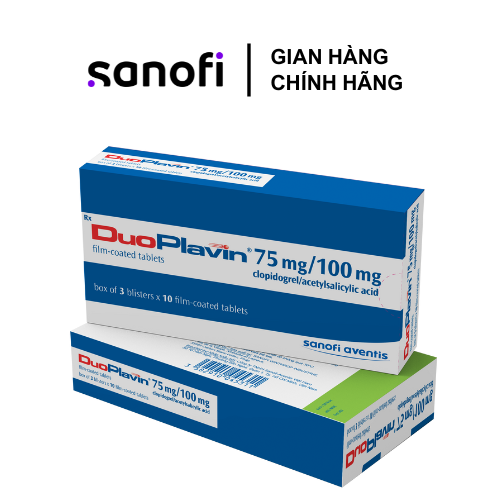 Duoplavin 75mg/100mg Sanofi (hộp/30 Viên Nén)