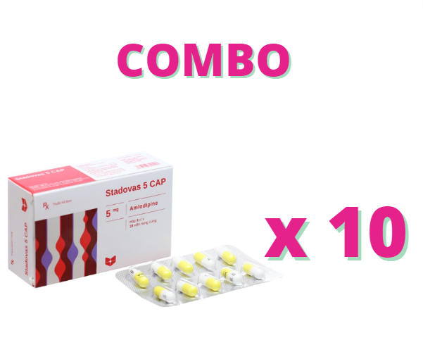 Combo 10 Stadovas Amlodipin 5mg Stella (h/30v)