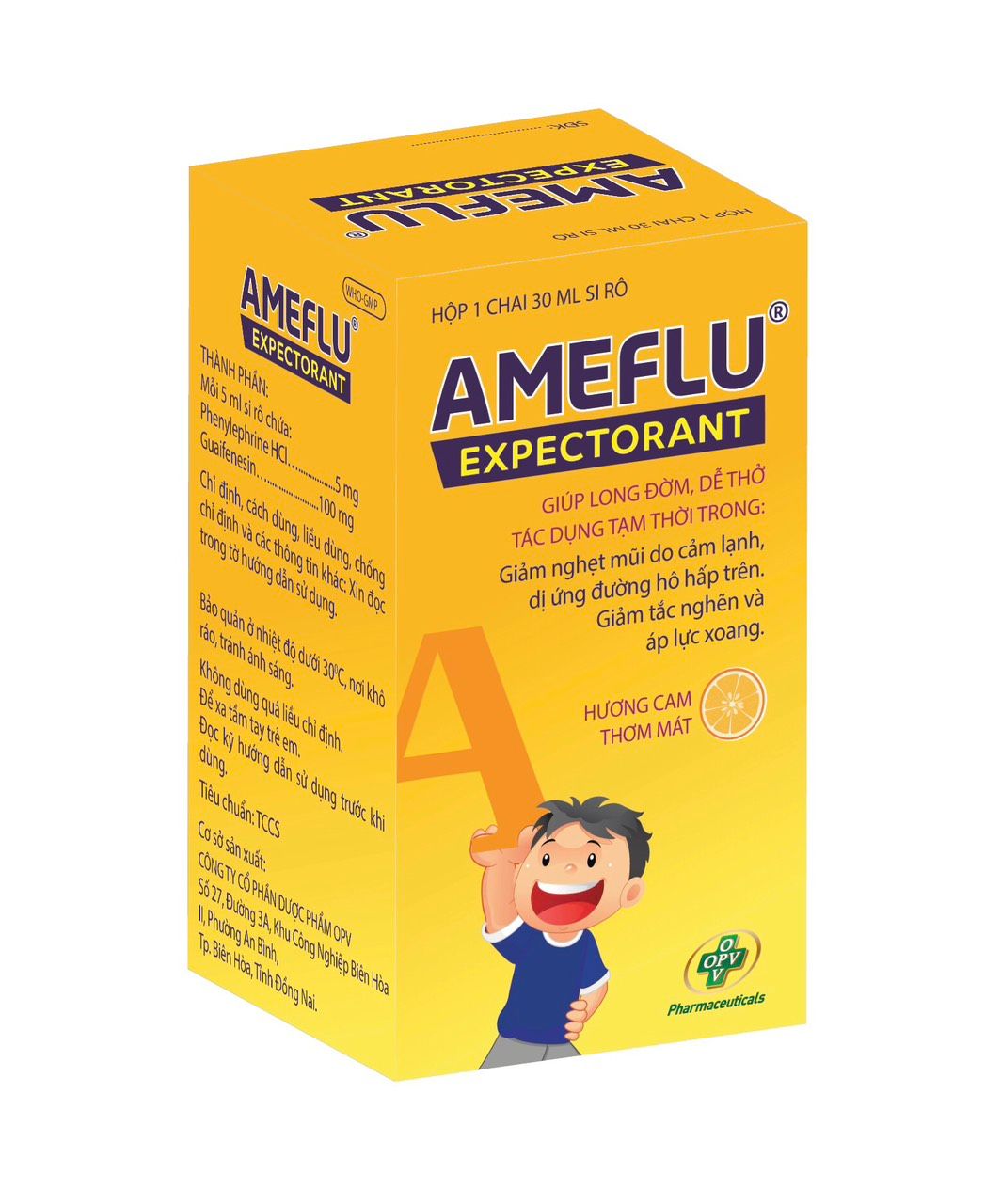 Ameflu Expectorant Hương Cam Opv (c/30ml)