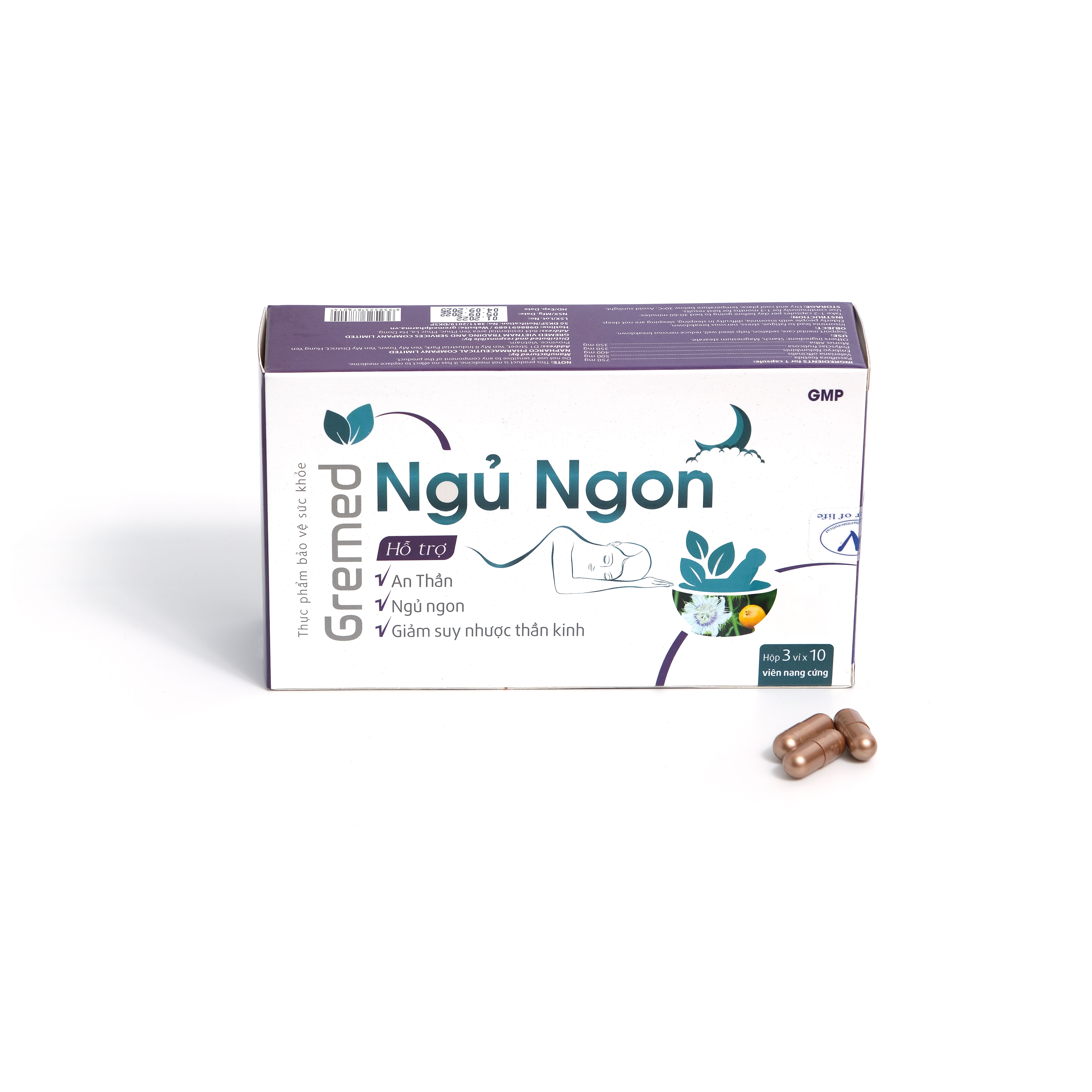 Hỗ Trợ An Thần Gremed Ngủ Ngon Napharco (h/30v)