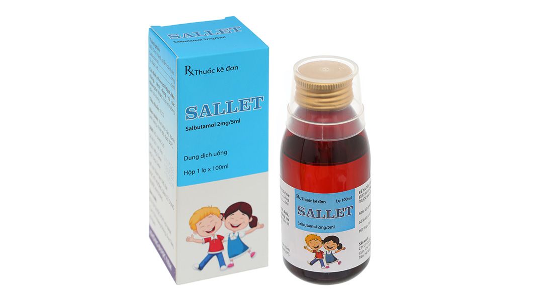 Sallet Salbutamol 2mg/5ml Hà Nam (c/100ml)