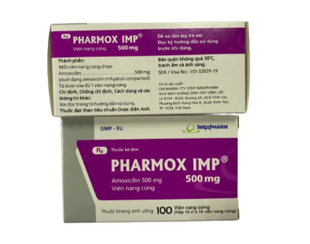 Pharmox Imp Amoxcillin 500mg Imexpharm (h/100v)