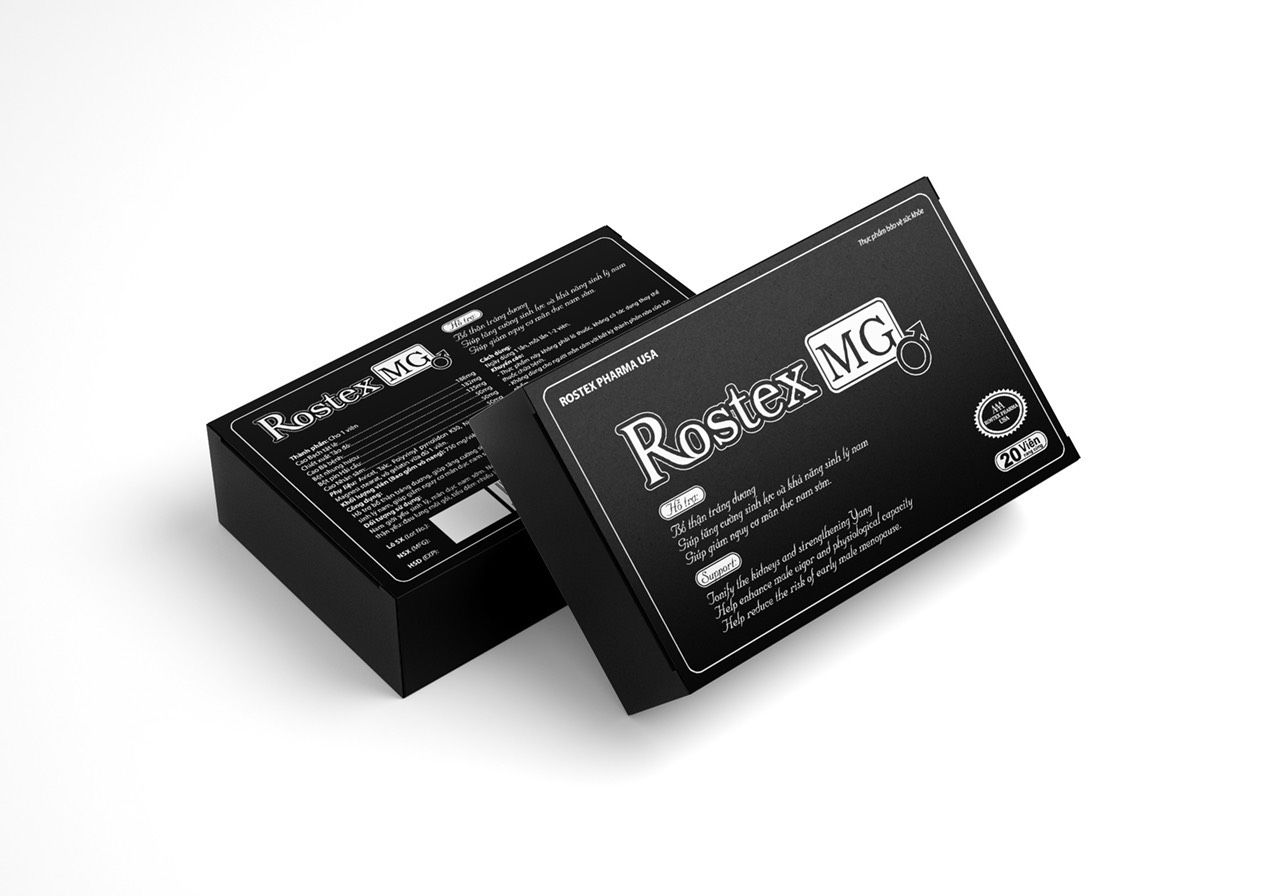 Tăng Cường Sinh Lý Nam Rostex Mg Rostex Pharma (h/20v)