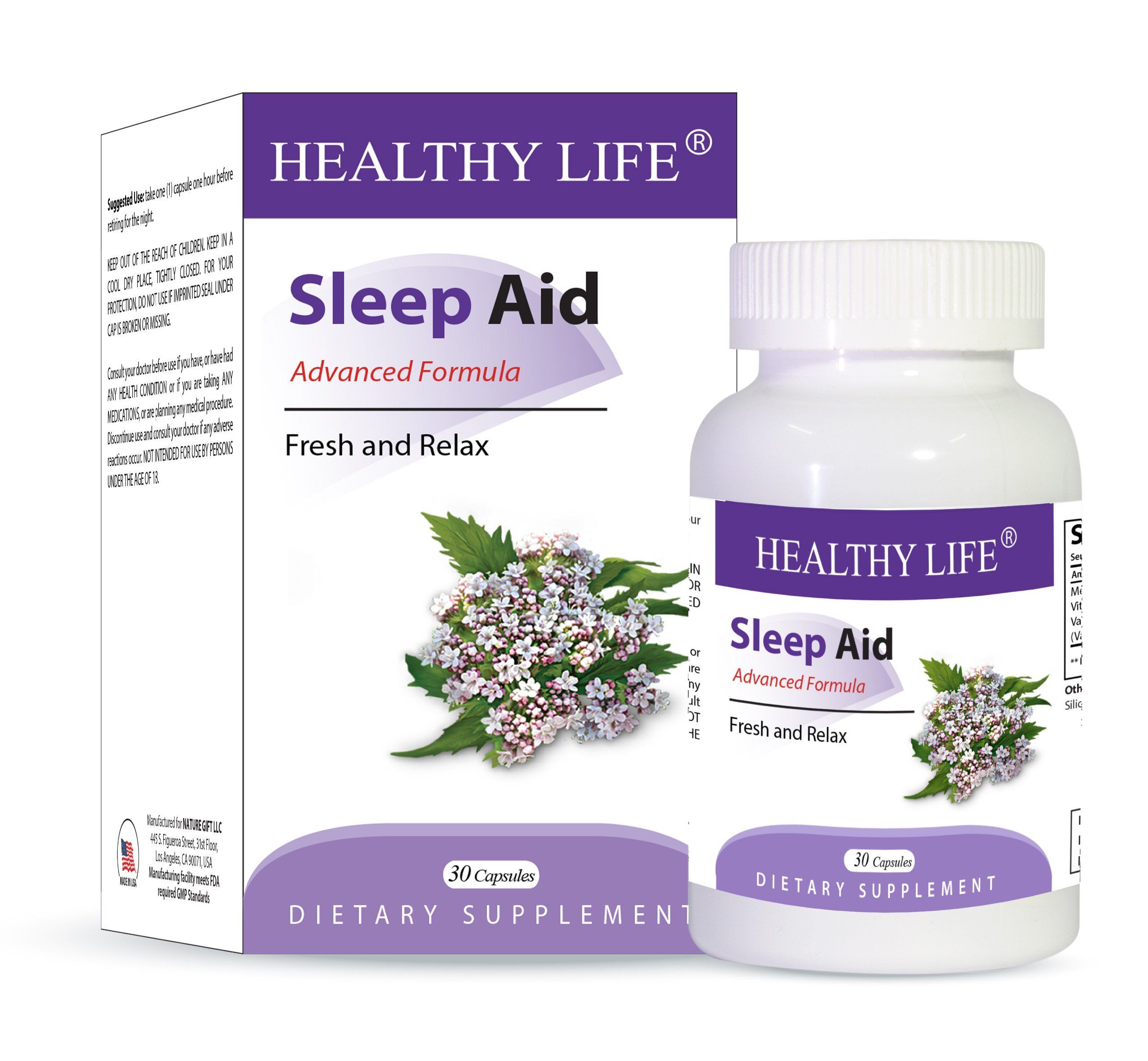 Viên Uống Cải Thiện Giấc Ngủ Sleep Aid Nature Gift (c/30v)
