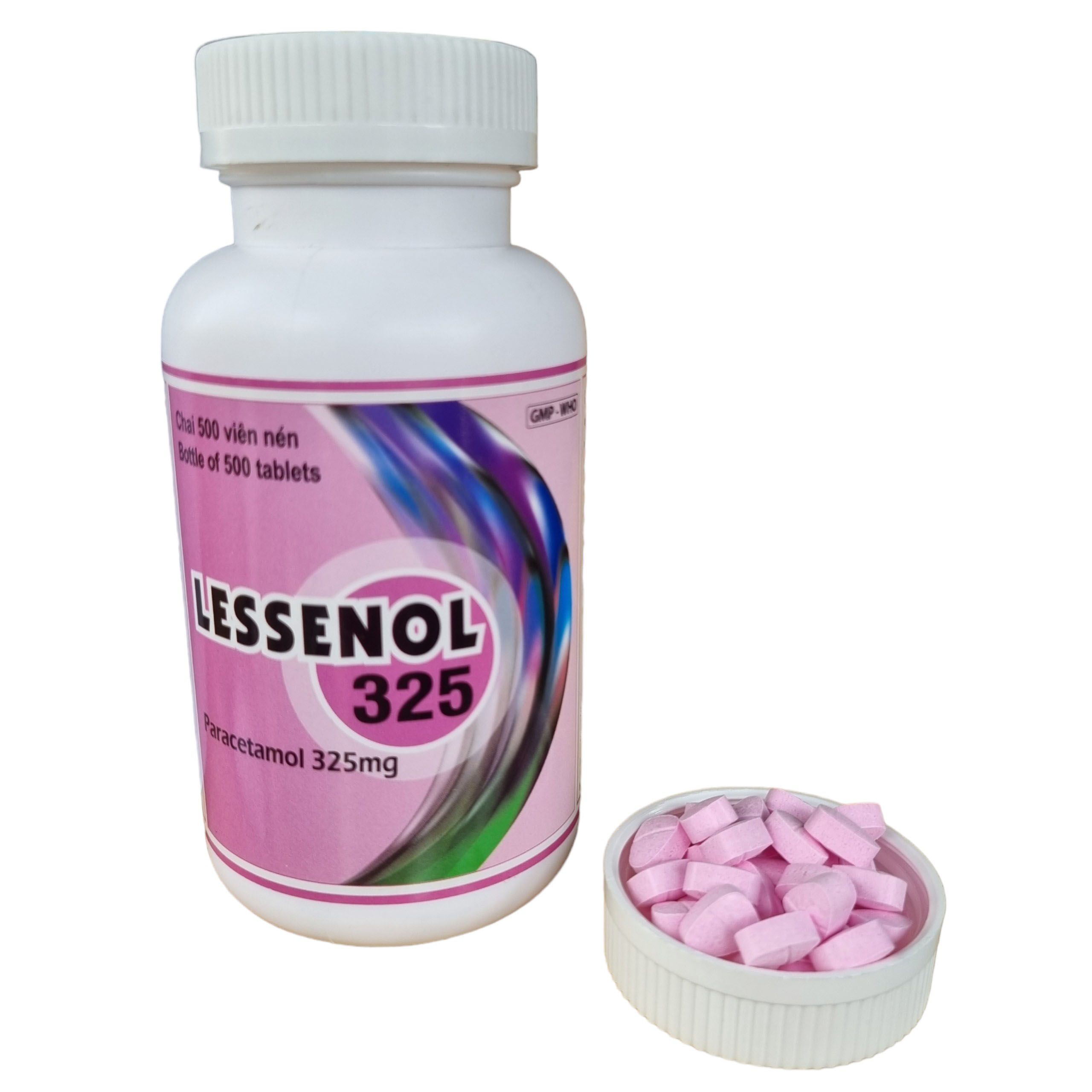 Lessenol Paracetamol 325mg Enlie (c/500v)
