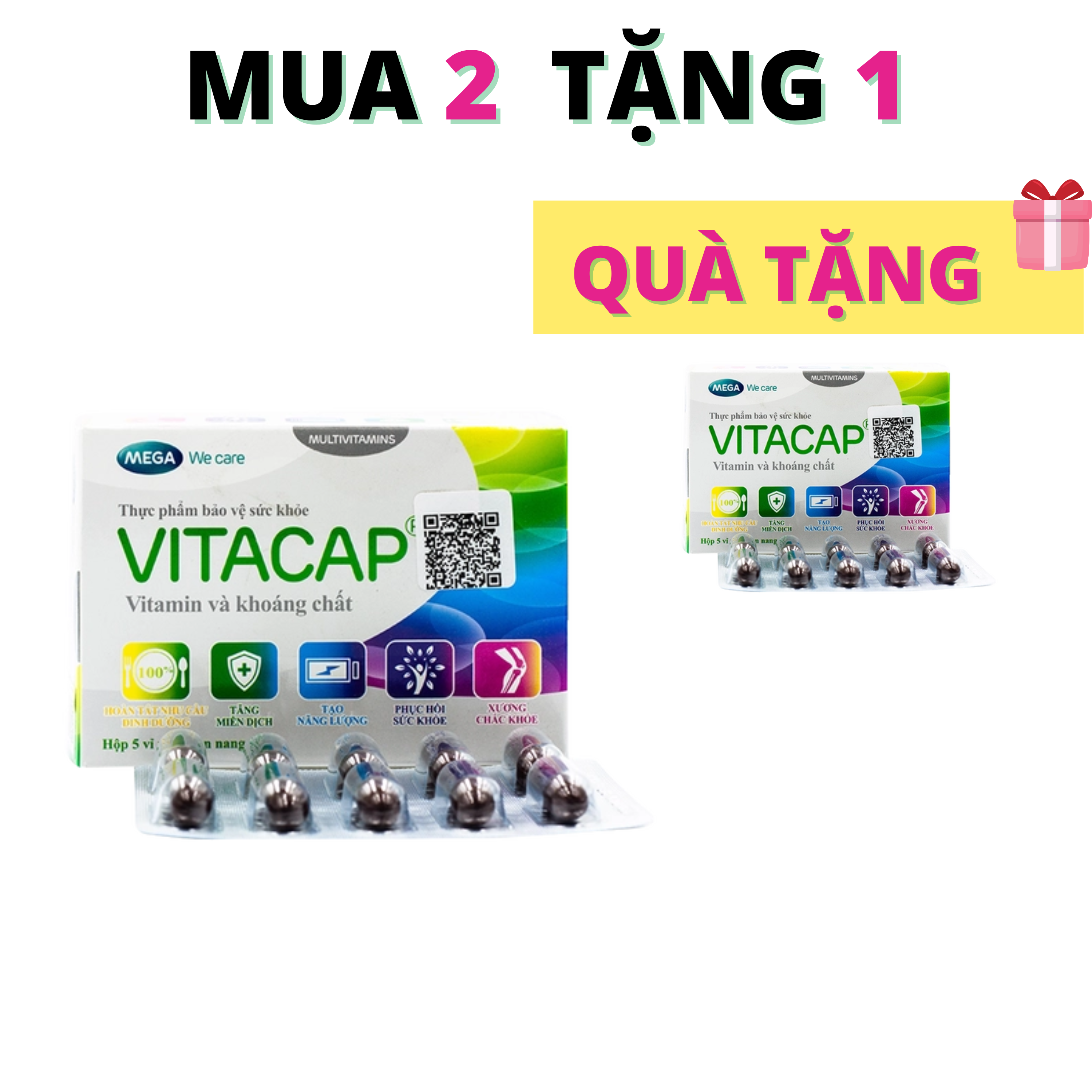 Mua 2 Tặng 1 Vitacap Mega (h/50v)